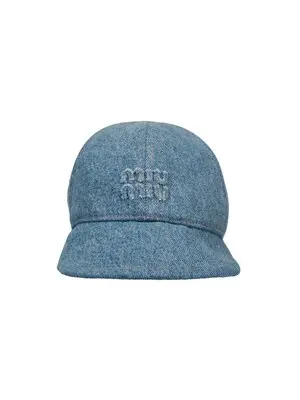 Sporty & Rich Moncler Baseball Cap With Logo - Light Blue