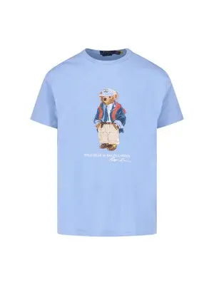 Polo Ralph Lauren T-shirt "polo Bear" Light Blue
