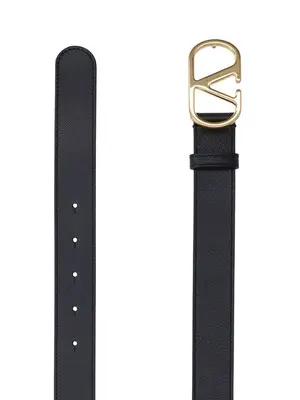 Valentino Garavani Vlogo Signature Belt - Black