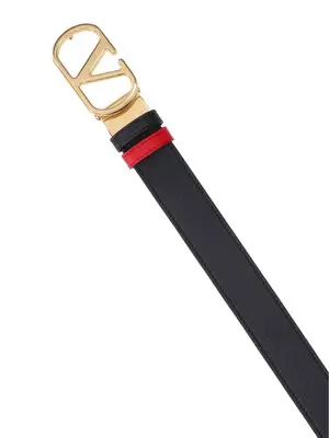 Valentino Garavani Vlogo Signature Belt - Black