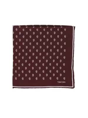 TOM FORD Silk Twill Pocket Square - Red