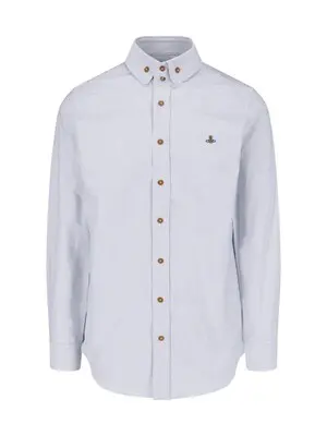 VIVIENNE WESTWOOD Shirt "two Button Krall - Light Blue