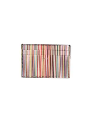 Paul Smith Card Holder "signature Stripe - Black