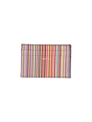 Paul Smith Card Holder “signature Stripe - Black