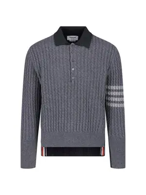 Stone Island Virgin Wool Polo - Gray
