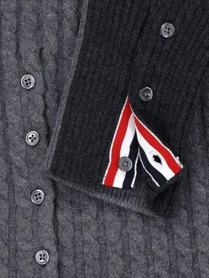 Stone Island Thom Browne Virgin Wool Polo - Gray