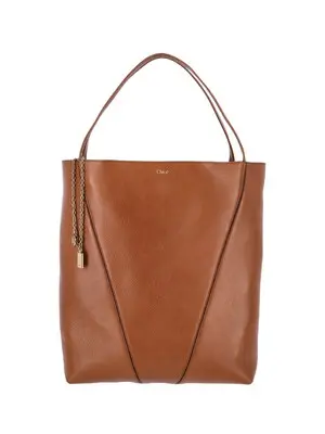 Chloé Spin Large Tote - Brown