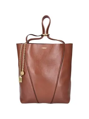 Chloé Spin" Tote Bag - Brown