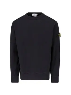 Stone Island Stone Island Compass Sweatshirt Black