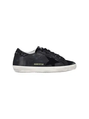 Golden Goose Round Toe Black Sneakers For Women