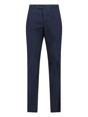 PT TORINO Cotton Blend Trousers - Blue