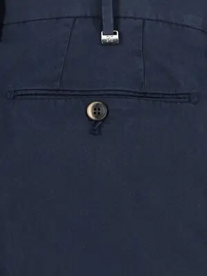 PT TORINO Cotton Blend Trousers - Blue