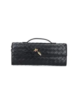 Bottega Veneta Andiamo Clutch - Black
