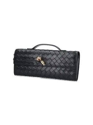 Bottega Veneta Andiamo Clutch - Black