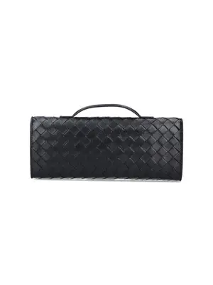 Bottega Veneta Andiamo Clutch - Black