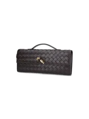Bottega Veneta Andiamo" Clutch - Brown