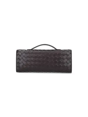 Bottega Veneta Andiamo" Clutch - Brown