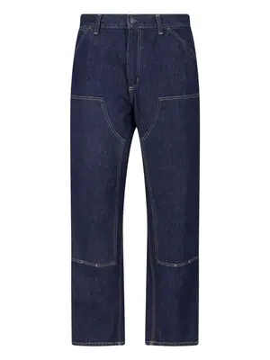 Dickies Double Knee Straight Jeans - Blue