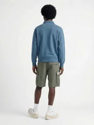 Carhartt Work In Progress Half Zip Detroit Sweatshirt - Blue