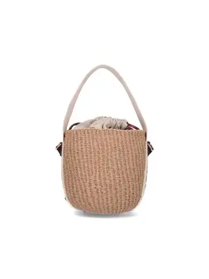 Chloé Small Bucket Bag Woody - White