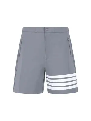 Thom Browne Straight Leg Shorts For Men