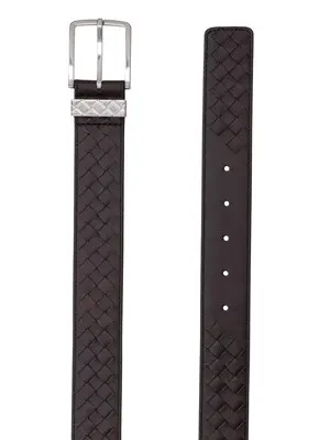 Bottega Veneta Intrecciato Belt - Brown