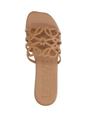 Loewe Anagram Petal Sandals - Brown