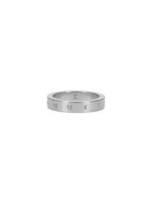 MAISON MARGIELA Numeric Engraved Ring - Silver