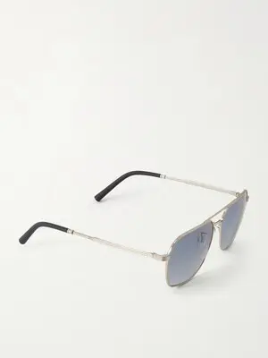 Oliver Spencer R-17 Aviator-style -tone Sunglasses - Silver