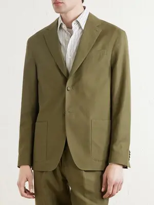 Officine Générale Michel Lyocell, Linen And Cotton-blend Jacket