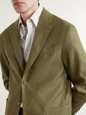 Officine Générale Michel Lyocell, Linen And Cotton-blend Jacket