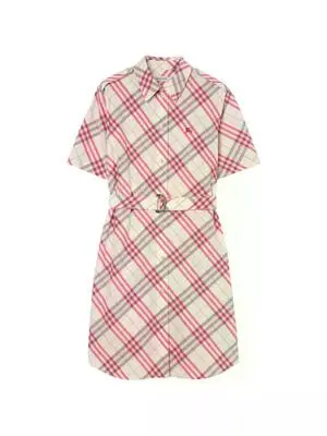 Burberry Check Cotton Shirt Dress
