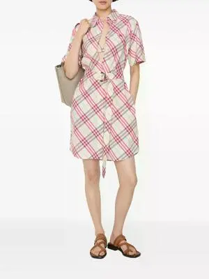 Burberry Check Cotton Shirt Dress