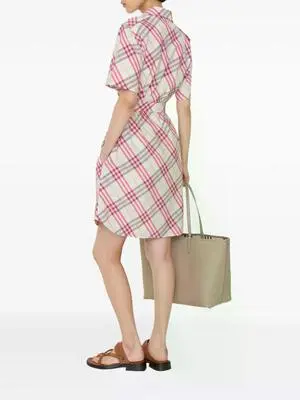 Burberry Check Cotton Shirt Dress