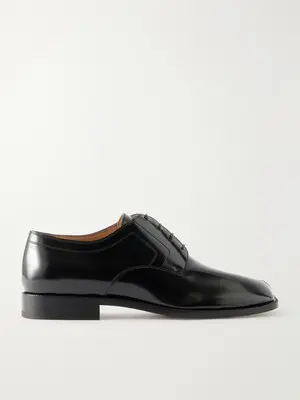 MAISON MARGIELA Tabi Leather Derby Shoes - Black