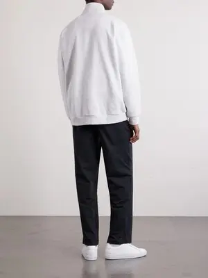 Lululemon Steady State Cotton-blend Jersey Half-zip Sweatshirt