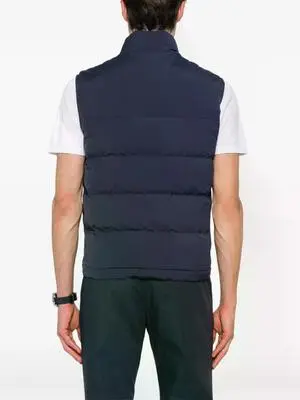 Eleventy Quilted Gilet - Blue