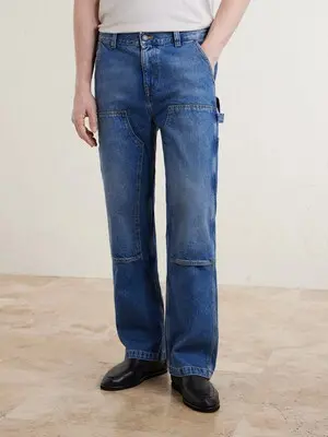 CORRIDOR Straight-leg Double-knee Jeans - Blue