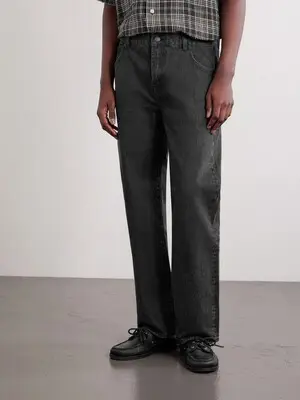 CORRIDOR Straight-leg Organic Jeans - Black