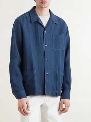 De Bonne Facture Linen And Wool-blend Jacket