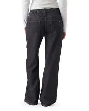 RIPE MATERNITY Billie Elastic Waist Wide Leg Jean