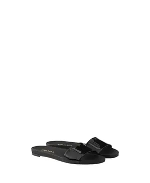 Prada Glossed Sandals For Women