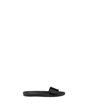Prada Patent Leather Slides - Black