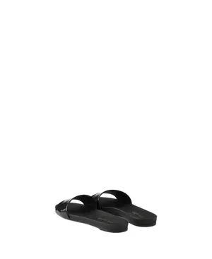Prada Patent Leather Slides - Black