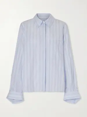 TWP Boyfriend Striped Cotton Shirt