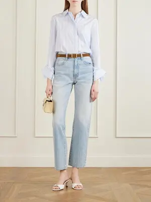 TWP Boyfriend Striped Cotton Shirt