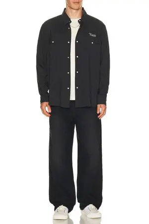 Visvim Four Corners Long Sleeve Shirt - Black