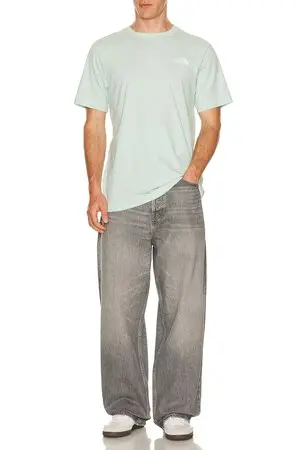 The North Face Evolution Box Nse Regular Short Sleeve Tee In Mint - Opal Frost