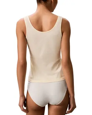 Calvin Klein Cotton Blend Stretch Lounge Tank - Pear