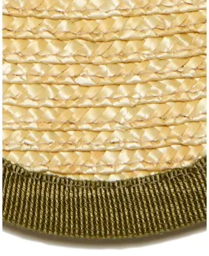 La DoubleJ Straw Cloud Placemats, Set Of 2 16 - Solid Olive